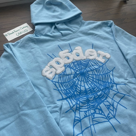 Sp5der | Sweaters | Sp5der Hoodie Blue Brand New | Poshmark